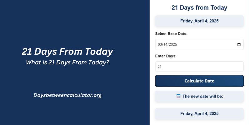 21 Days From Today | What Is 21 Days From Today?